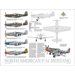 P-51 Mustang Data Poster