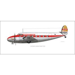 Transocean Airlines Lodestar Profile Print